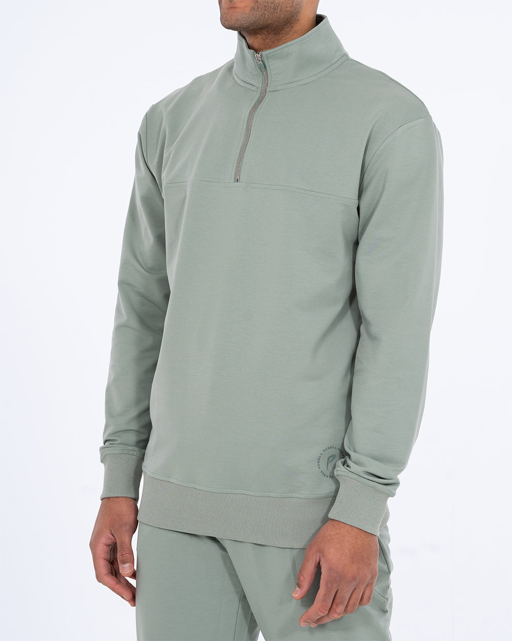 Parell Forge Tall Mens Quarter Zip Training Top (sage) | Tall Mens ...