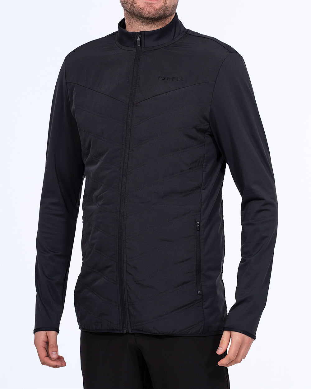 Parell Active Tall Mens Extra Long Hybrid Golf Jacket (black) | Tall ...