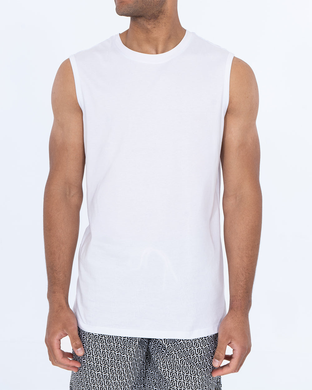 2t Jesse Tall Mens Extra Long Tank Top (white) | Tall Mens Clothing ...