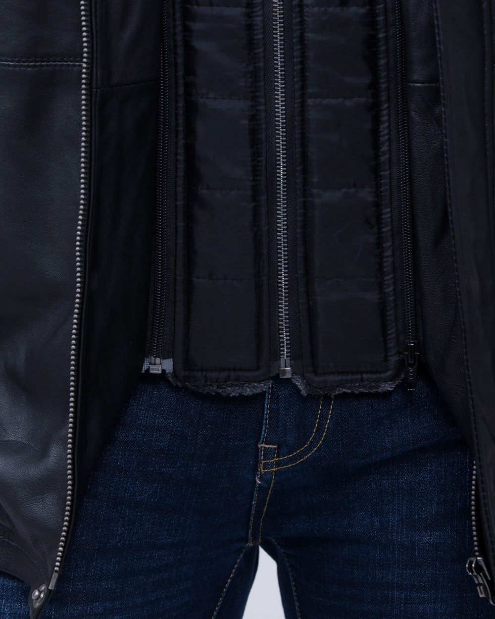 Redpoint Carlson Extra Long Longer Tall Taller Leather Jacket (black ...