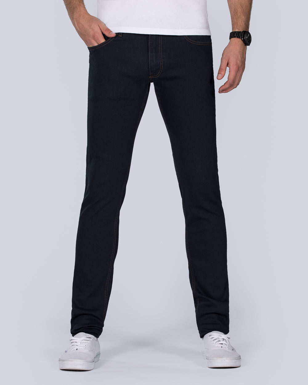 Cub Alex Tapered Fit Tall Mens Authentic Extra Long Jeans (dark mineral ...