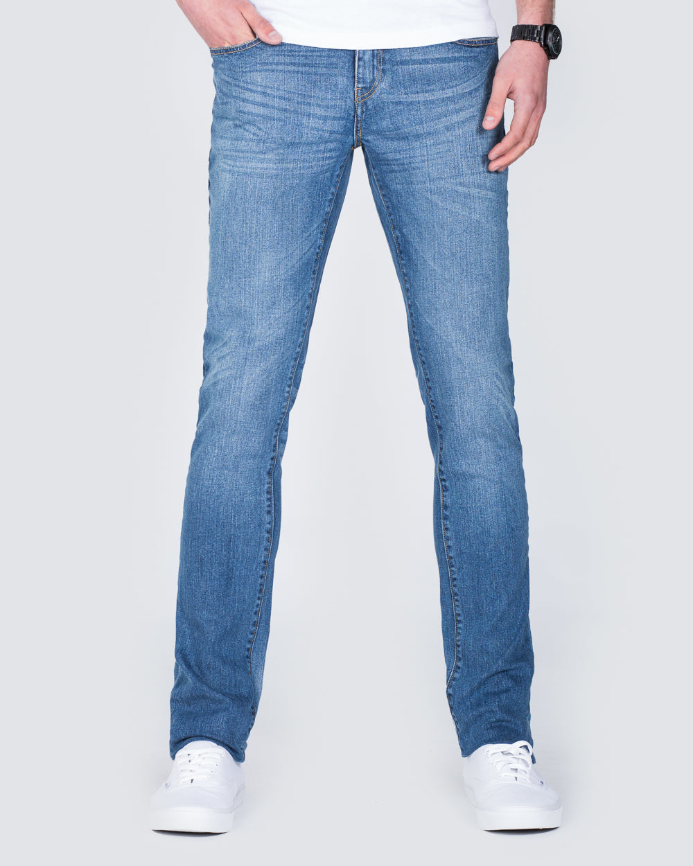 Ed Baxter Slim Fit Extra Tall Mens Jeans (stonewash) | Tall Mens ...